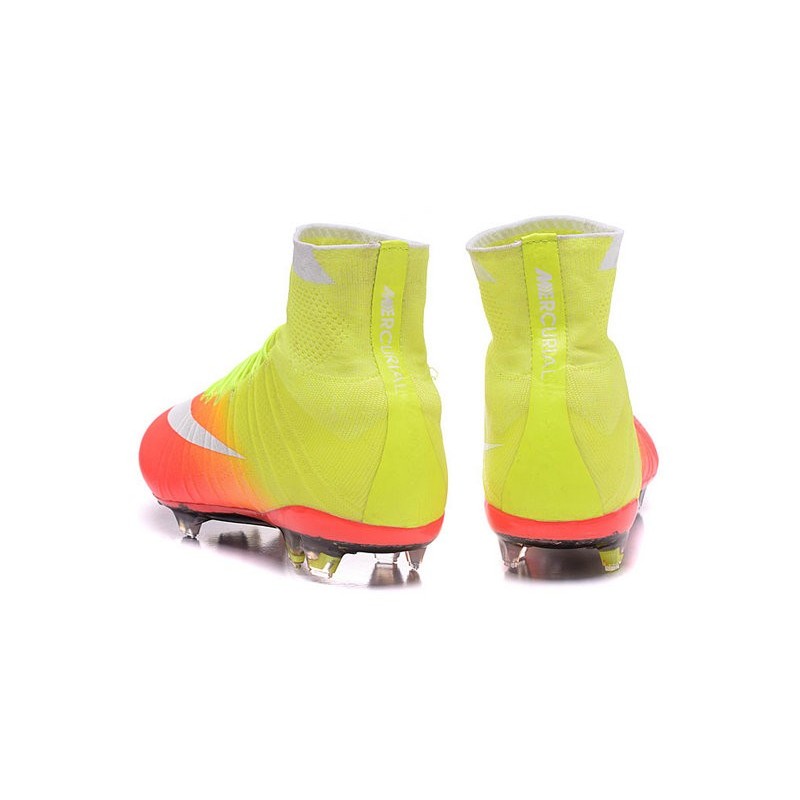 Scarpette da Calcio Uomo Nike Mercurial Superfly FG ACC Giallo Arancio ...